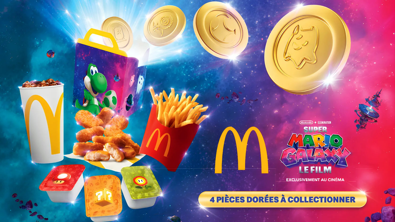 Collaboration McDonald's x Super Mario Galaxy - Saucer.fr
